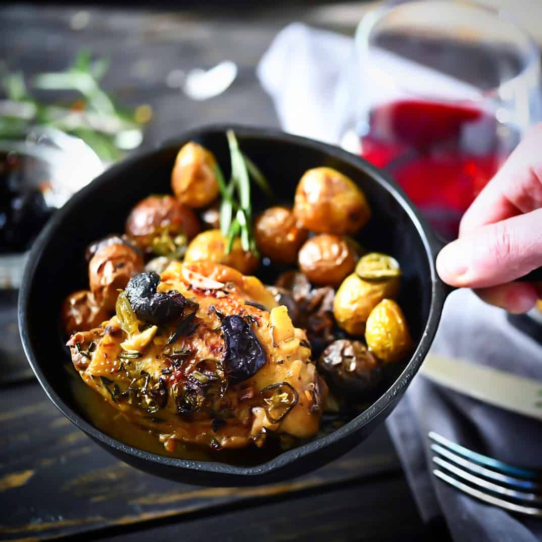 Grain-Free, Gluten-Free Rustic Chicken With Olives Recipe